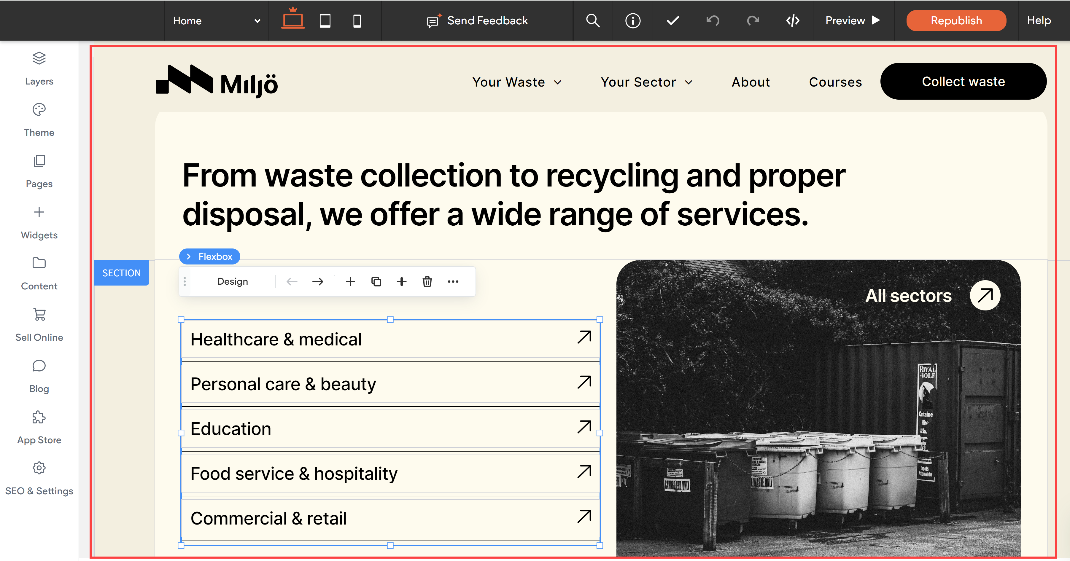Visão geral do editor – Duda Support