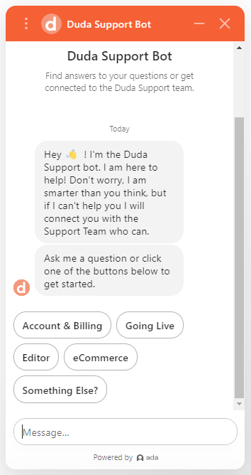 Duda Support – Duda Support