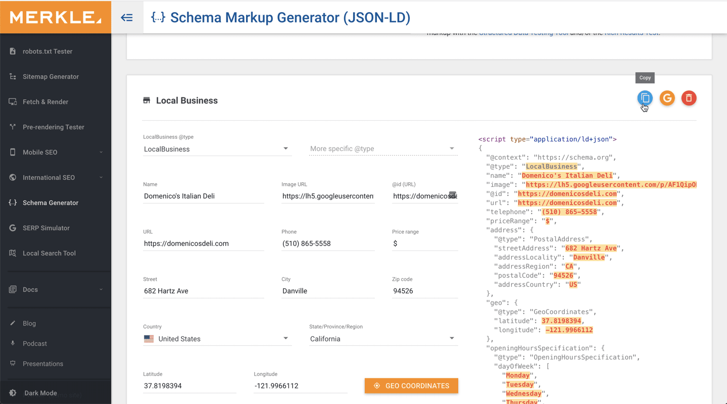 Schema Markup – Duda Support
