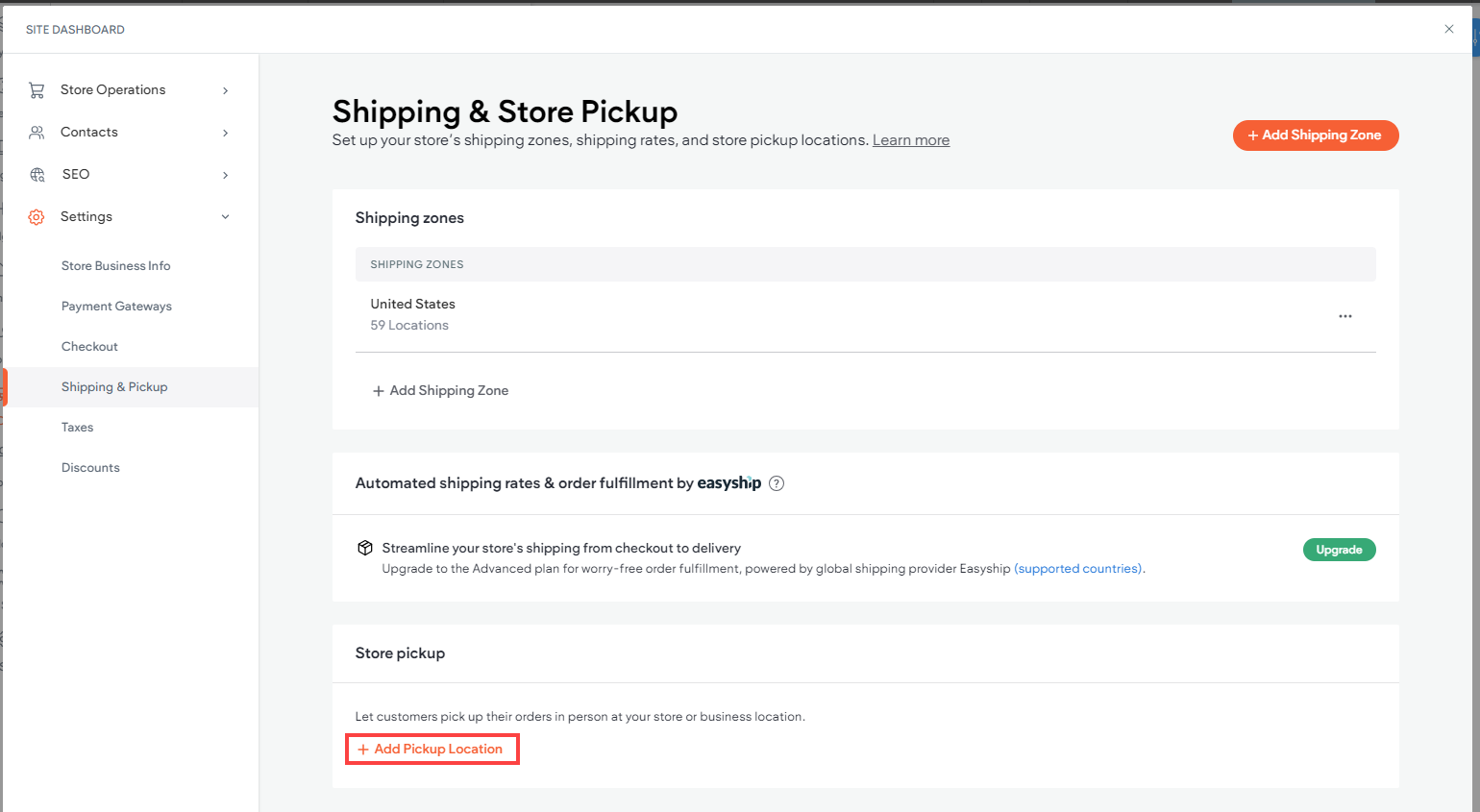 Shipping and Pickup in Native Store – Duda Support