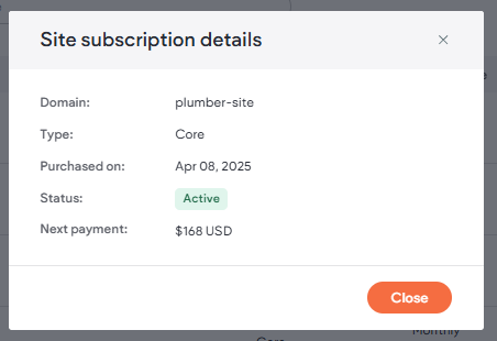 Site Management: Subscription and Deletion – Duda Support