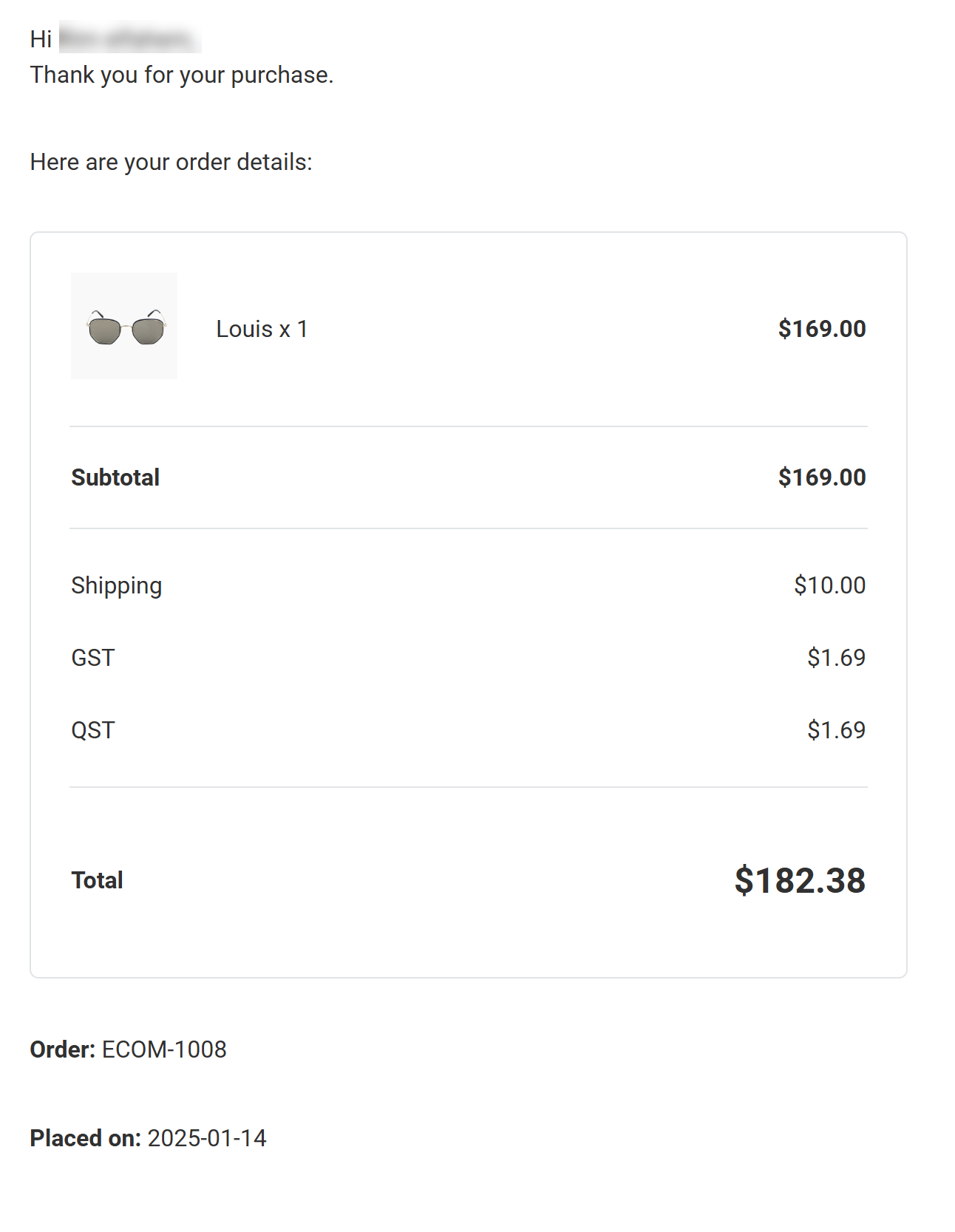 Orders in Native Store – Duda Support