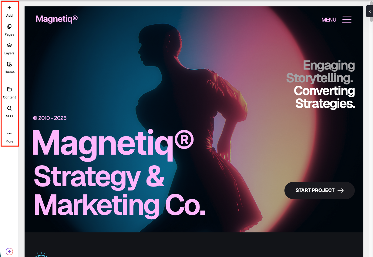 Editor Overview – Duda Support