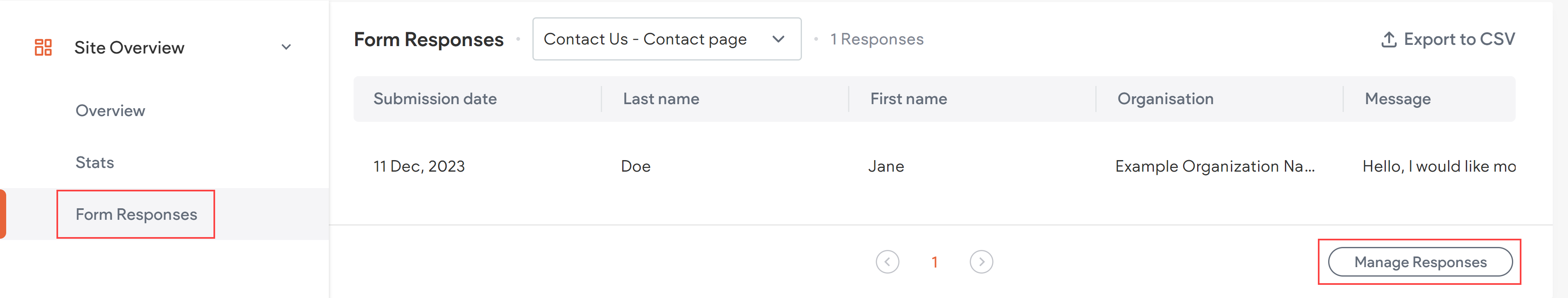 Site Dashboard – Duda Support