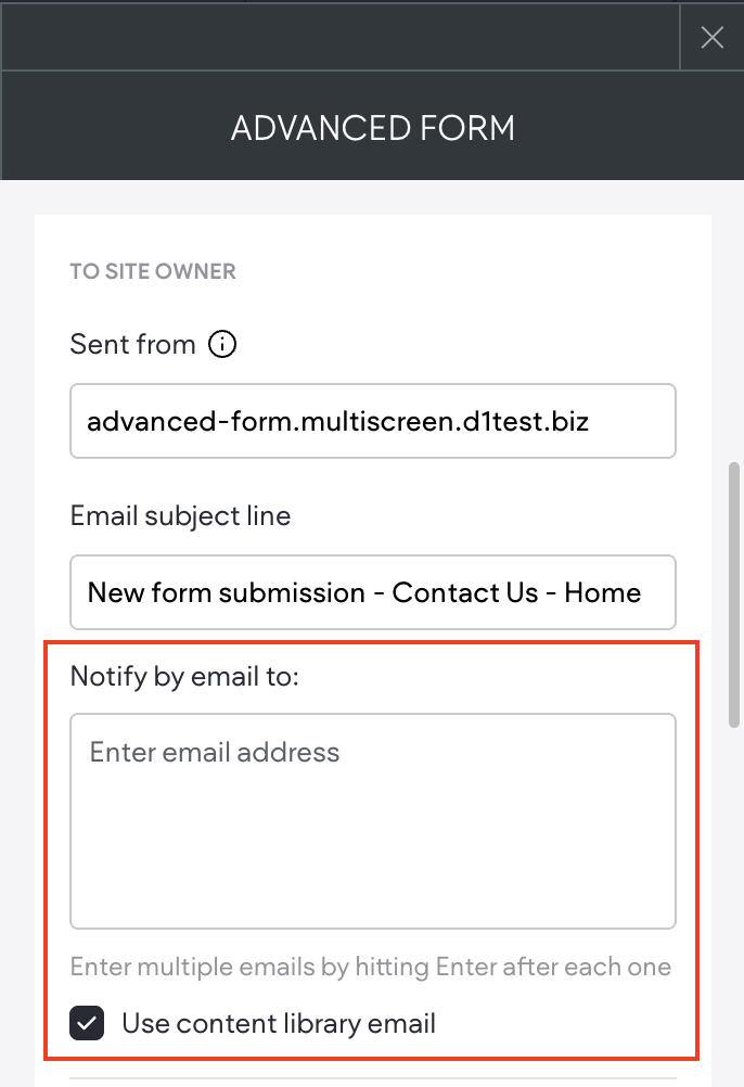 Widgets: Advanced Forms – Duda Support