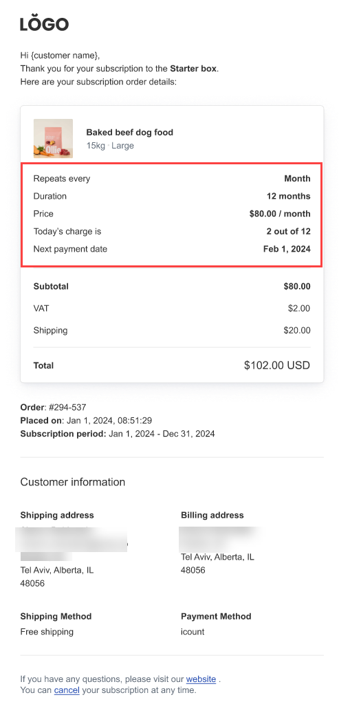 Native Store Emails – Duda Support
